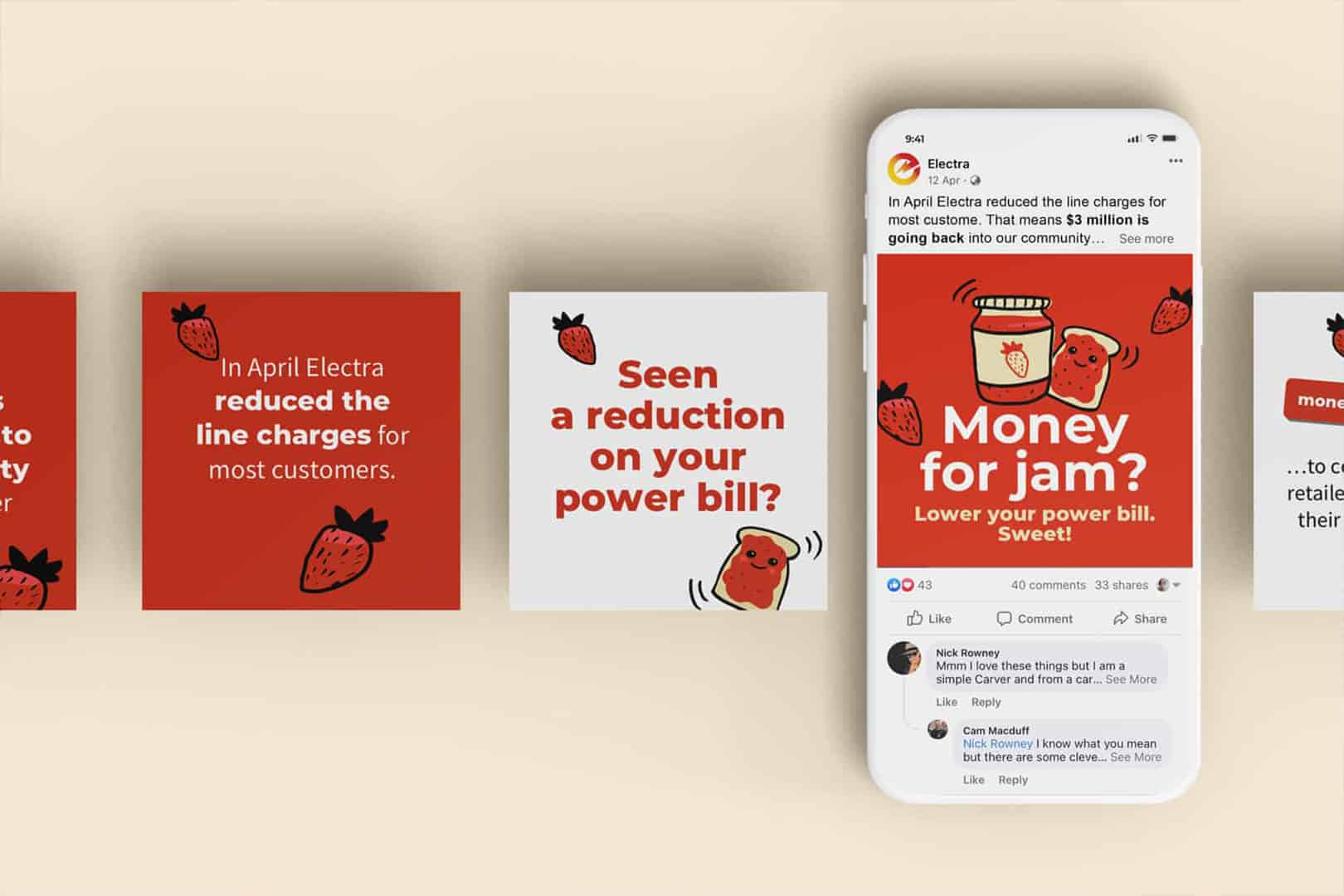 Wonderlab marketing agency's social media campaign for saving power